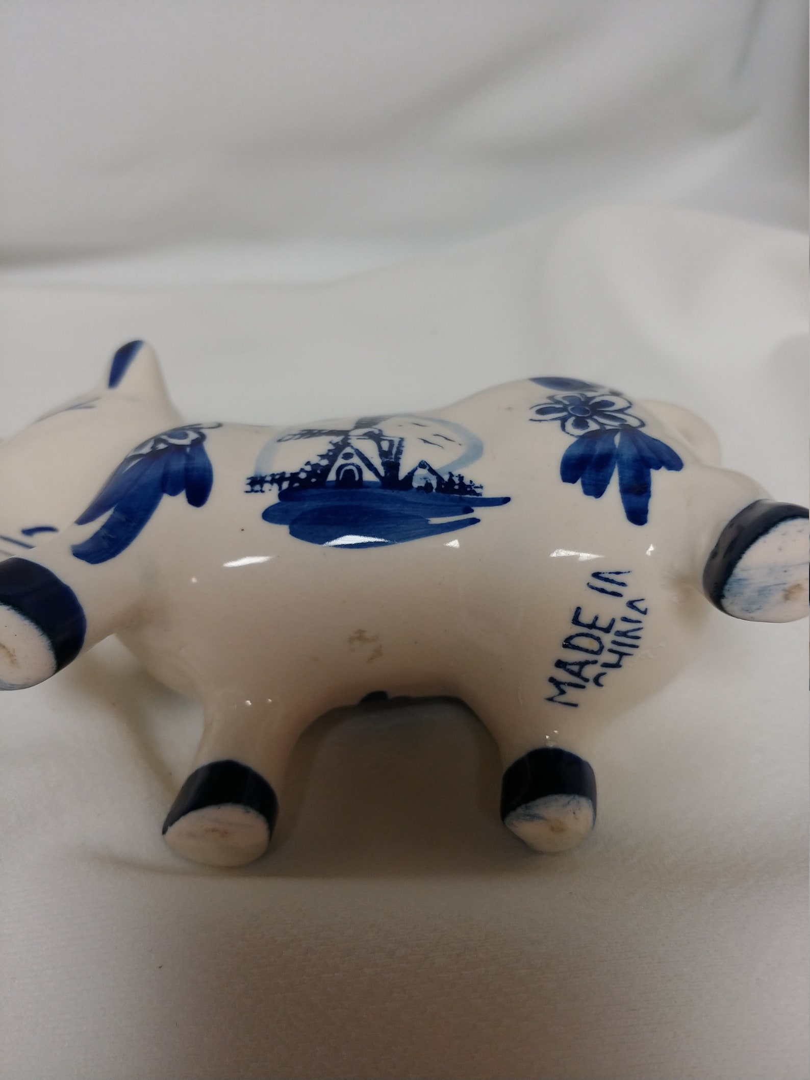 Vintage Pair of Delft Blue Cow Creamers | Etsy