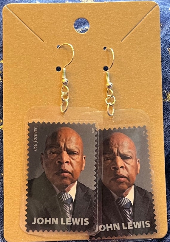 John Lewis forever stamps. Stamps Lightweight laminated earrings
