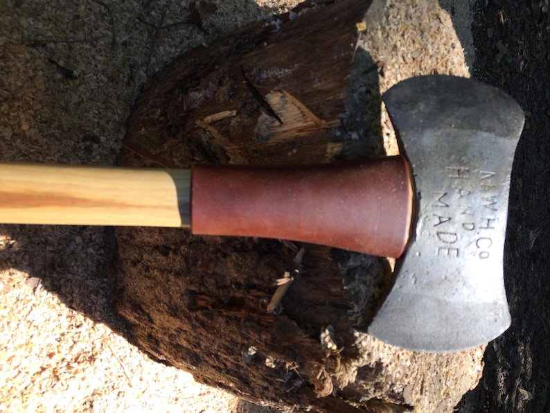 Double Bit Axe Collar Guard Leather Ax Haft Handle Protector | Etsy