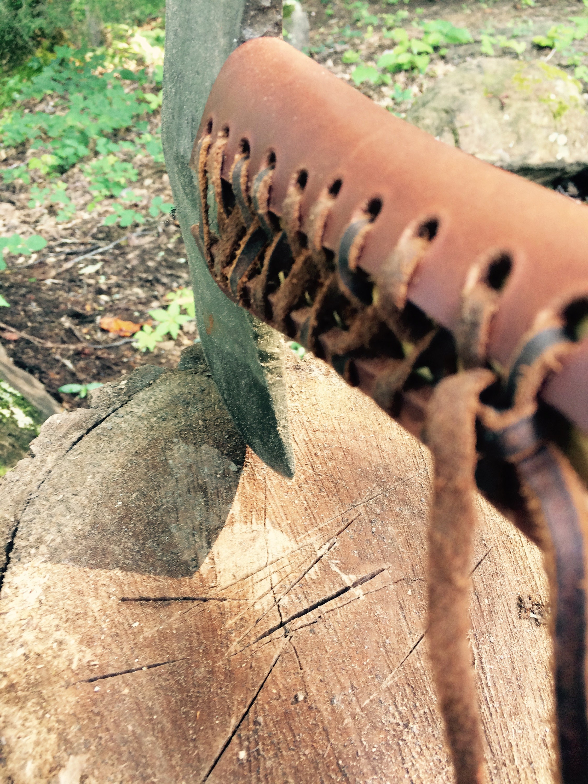 Double Bit Axe Collar Guard Leather Ax Haft Handle Protector - Etsy