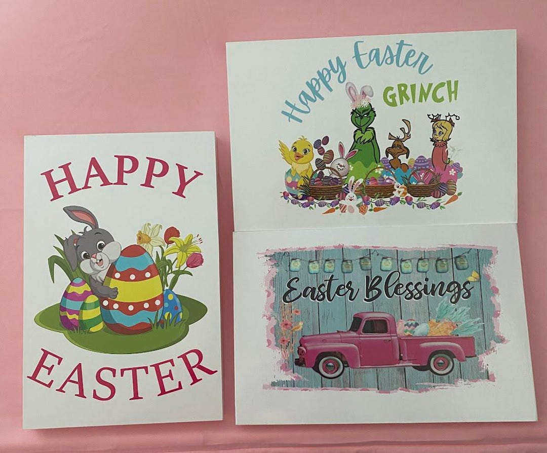 You Choose !!! Grinch Happy Easter Very Cute Celebration table top free ...