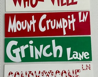 Grinch Whoville Signs - Etsy