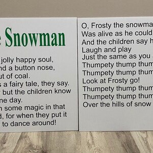 Frosty the Snowman Christmas Decoration 2 Piece Hinges in Half for ...