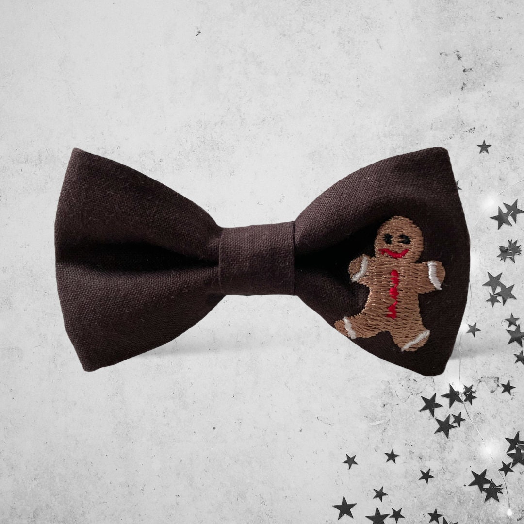 Gingerbread Man Bow Tie, Art Bow Tie, Xmas Gift Idea, Bow Tie for ...