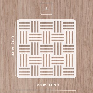 Craft Stencil Striped Pattern Stencil Geometric Pattern - Etsy