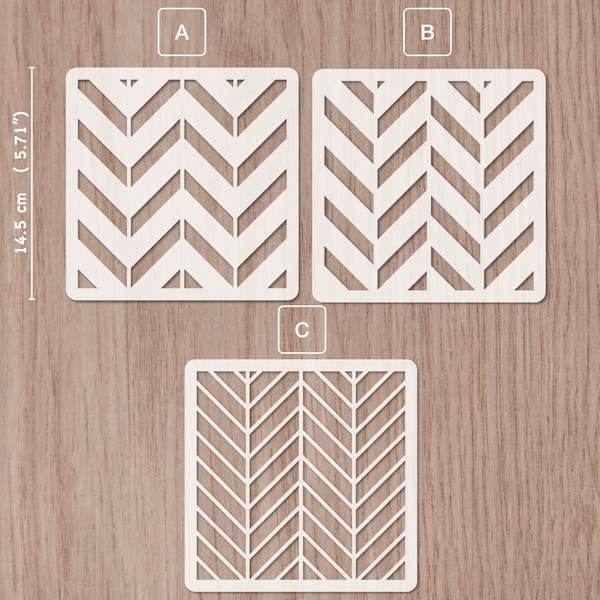 Chevron Stencil - Etsy