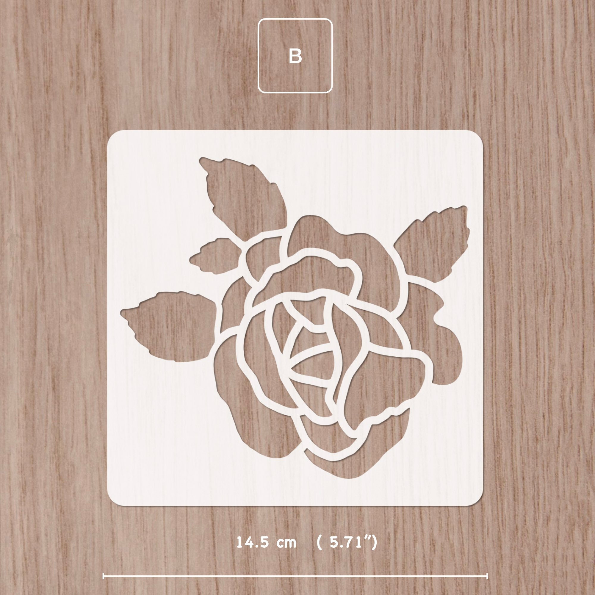 Rose Stencil Craft Stencil | Etsy