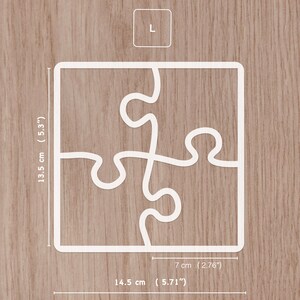 Jigsaw Puzzle Stencil, Reusable Stencil, Plastic Stencil, 6 X 6, 14.5 ...