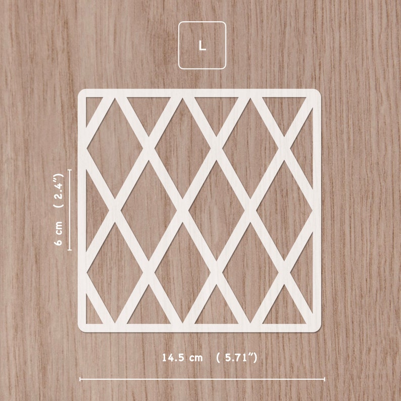 Small Rhombus Stencil Geometric Shapes Simple Shapes - Etsy