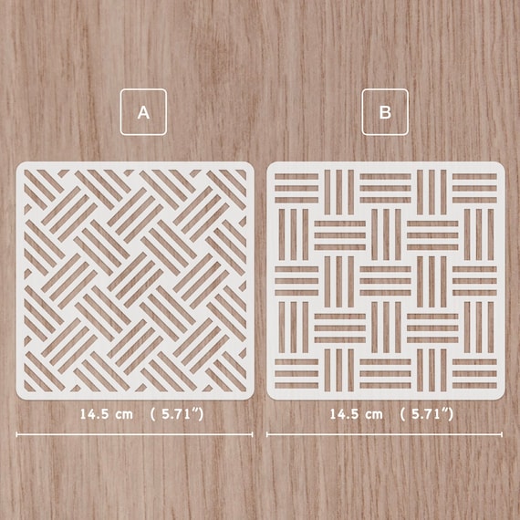 Craft Stencil Striped Pattern Stencil Geometric Pattern - Etsy