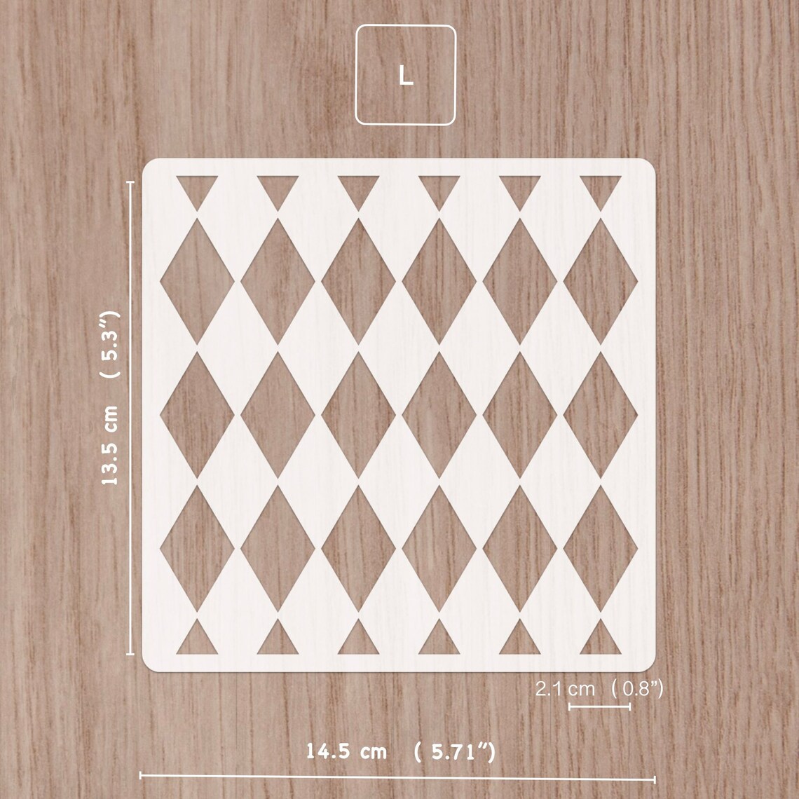 Small Rhombus Stencil Geometric Shapes Simple Shapes - Etsy