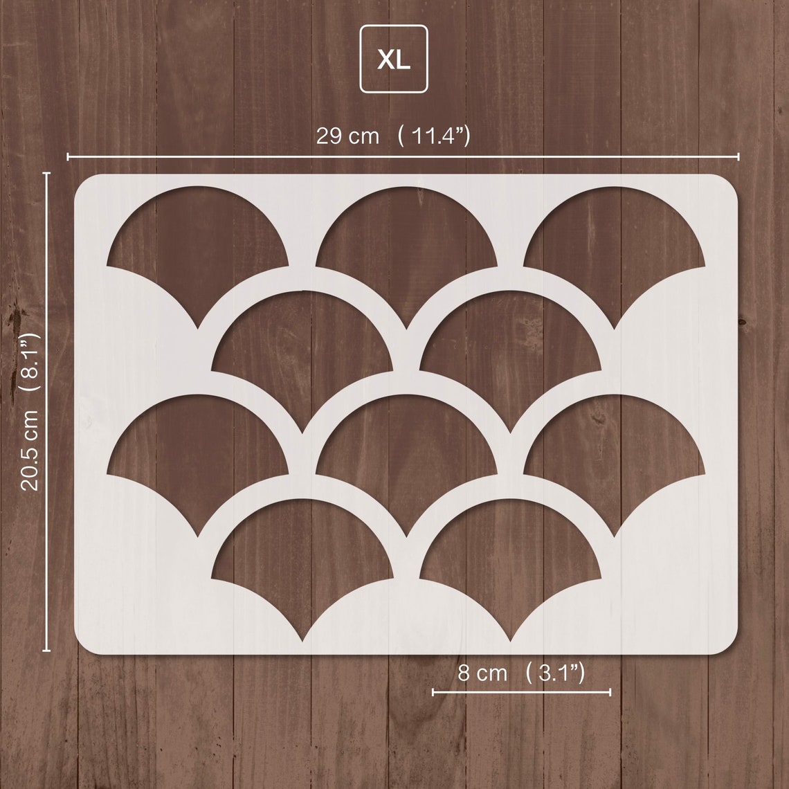 Mermaid Scales Stencil A4 Size Mylar Dragon Scales Fish | Etsy