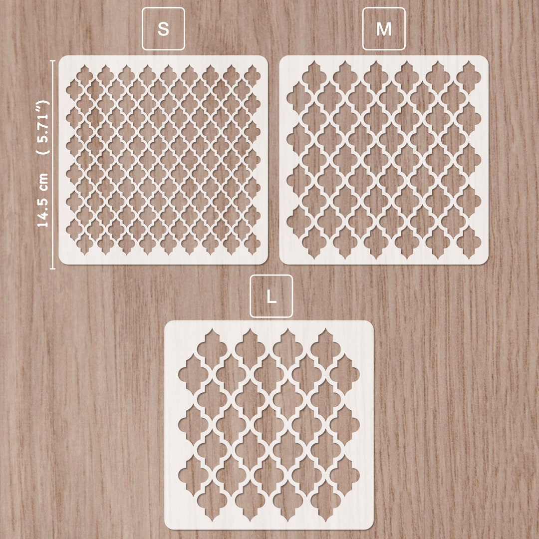Classic Quatrefoil Pattern Stencil - Etsy