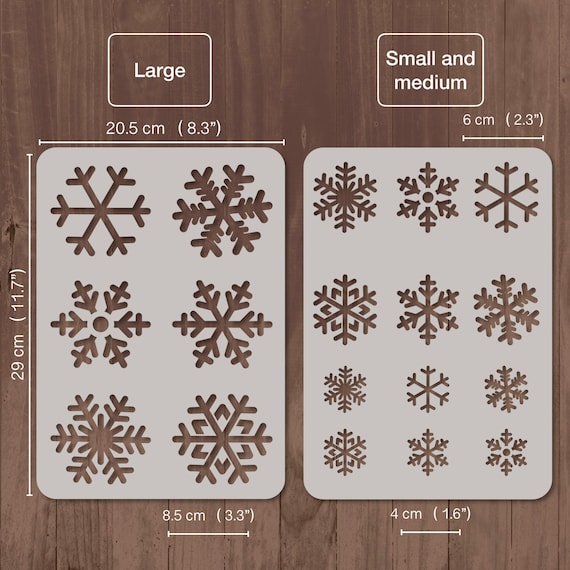 Christmas Snowflake Stencil Mylar Window Snowflake - Etsy Canada