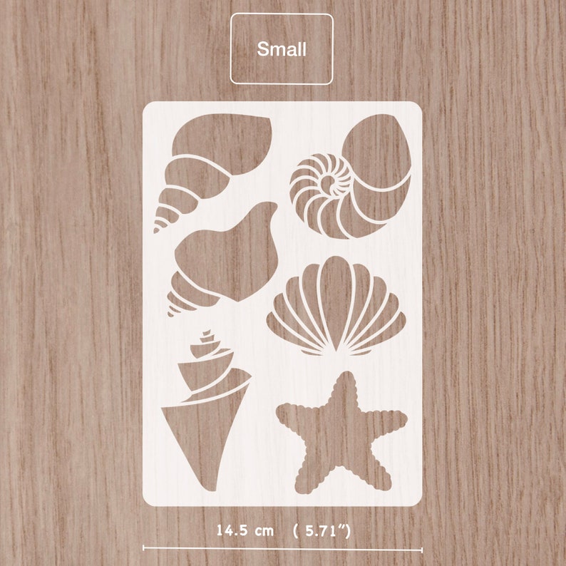 Shell, Stencil, Marine Decor, Craft Stencil, Sea Life, - Etsy