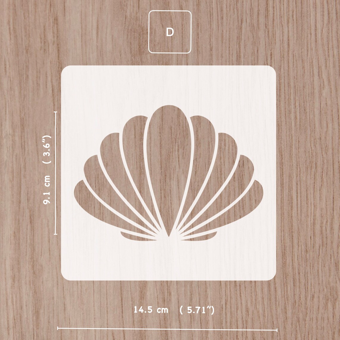 Shell, Stencil, Marine Decor, Craft Stencil, Sea Life, - Etsy