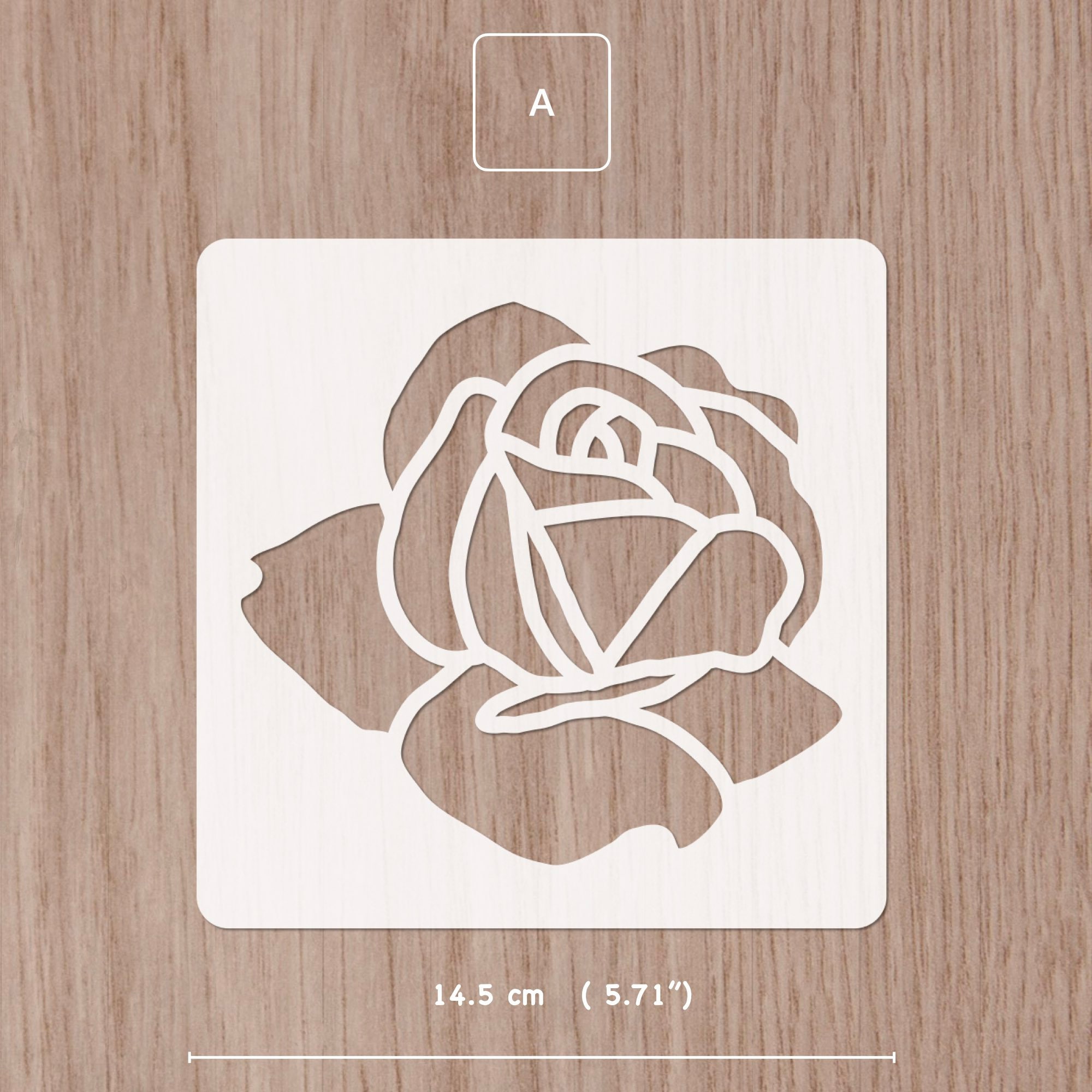 Rose Stencil Craft Stencil | Etsy