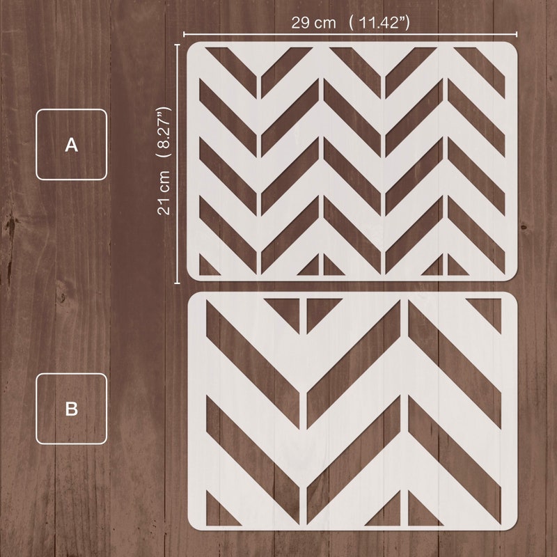Chevron Stencil - Etsy