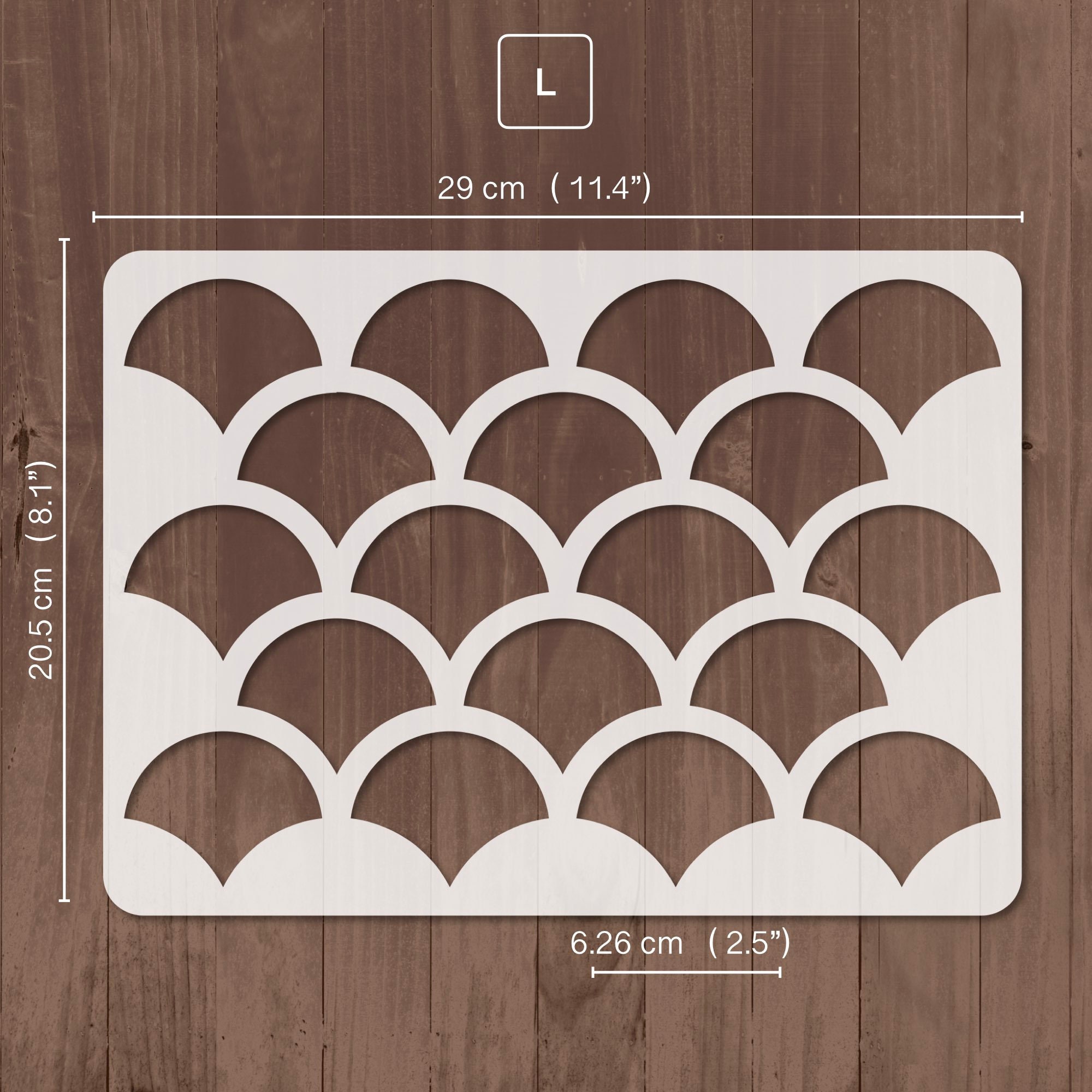 Mermaid Scales Stencil A4 Size Mylar Dragon Scales Fish | Etsy