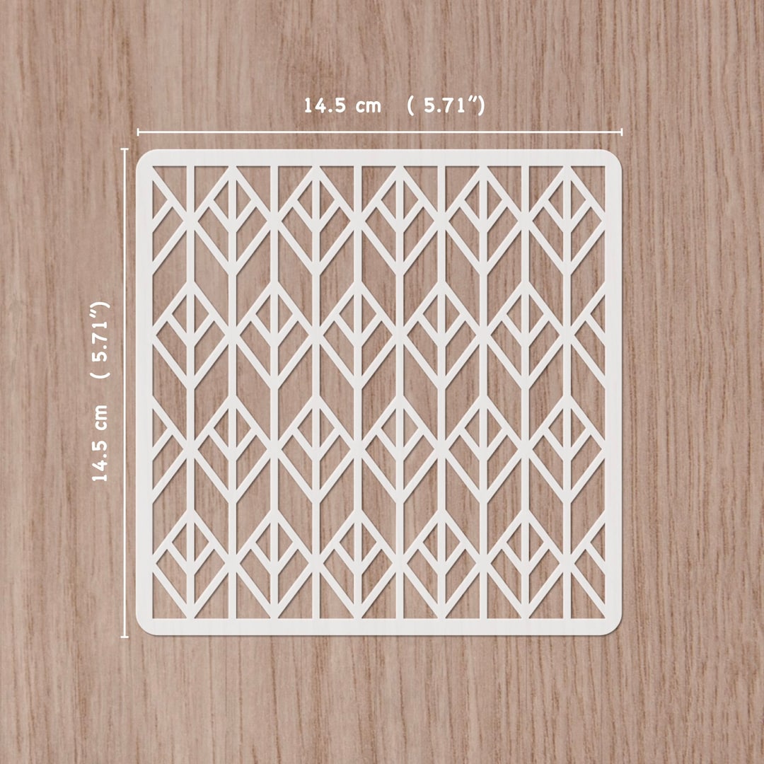 Geometric Pattern Stencil, Diamond Rhombus Pattern - Etsy
