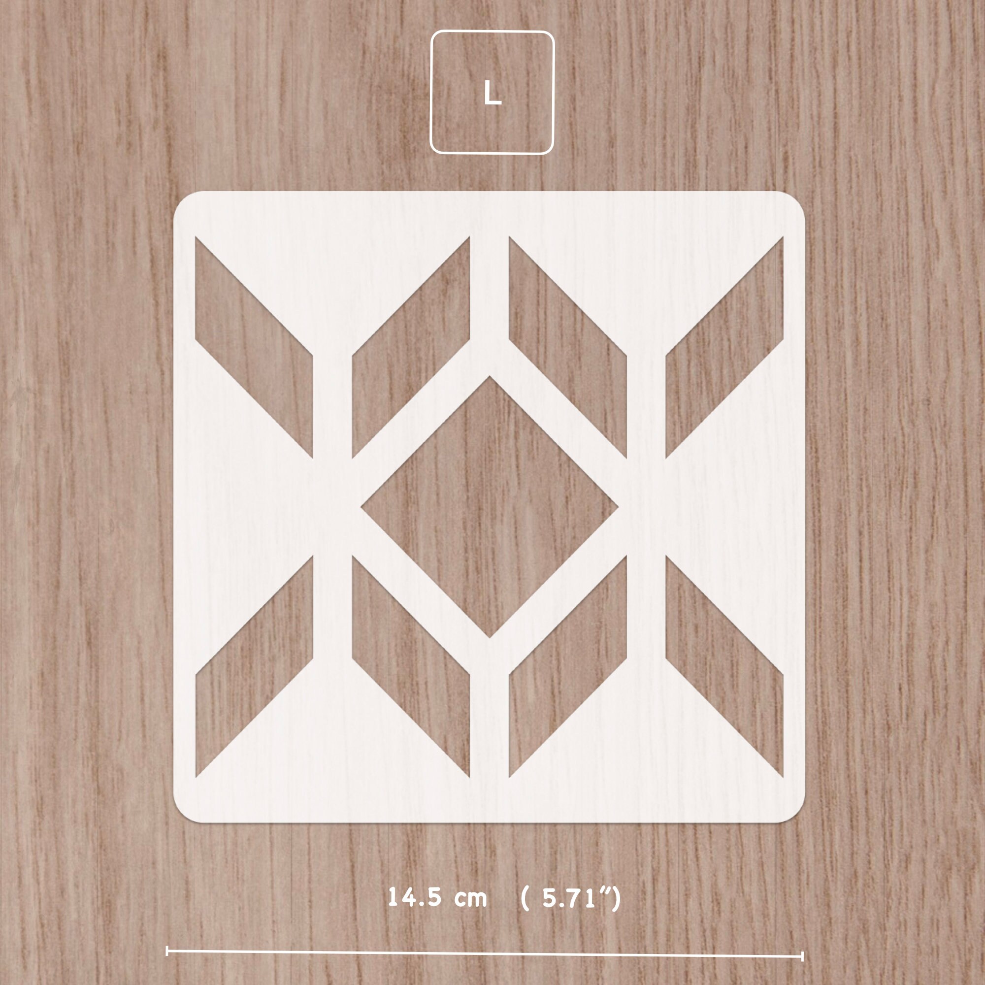 Art Deco Pattern Stencil 14.5x 14.5 Cm - Etsy