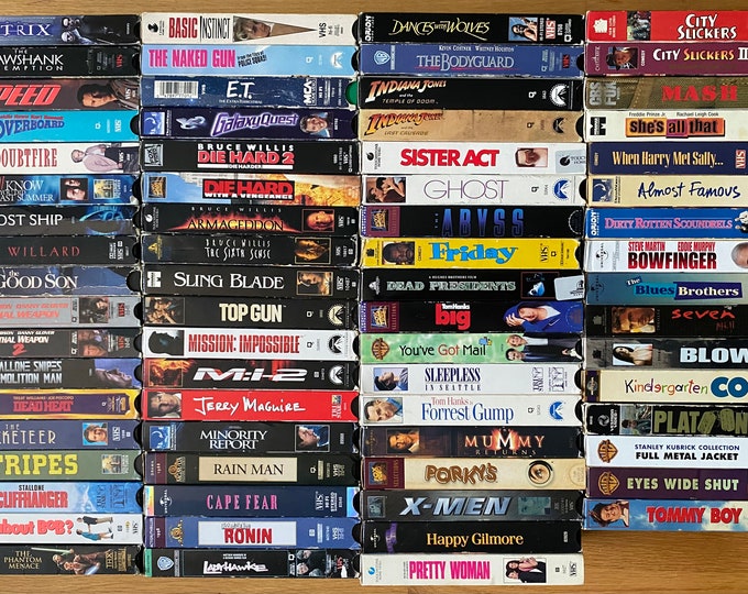 VHS Tapes Bundle of 8 With Popular Movies - Etsy