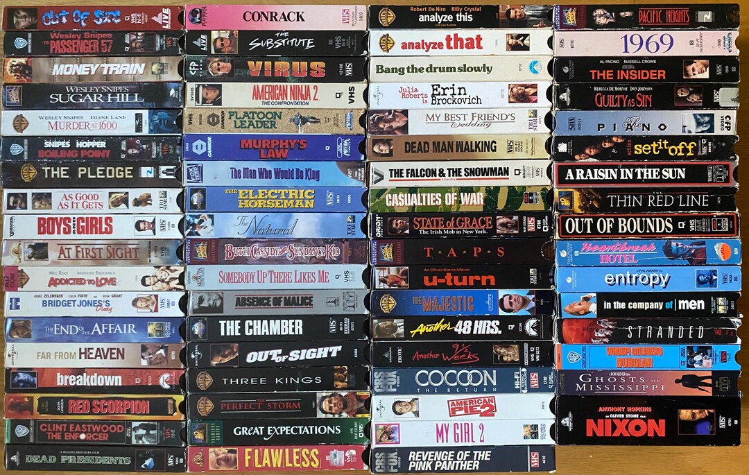 Vintage VHS VCR Video Tapes - 1980’s, 1990’s, & 2000s! - Etsy