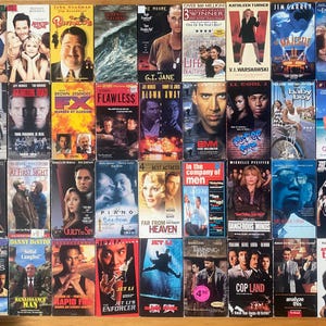 Vintage VHS VCR Video Tapes - 1980’s, 1990’s, & 2000s! - Etsy