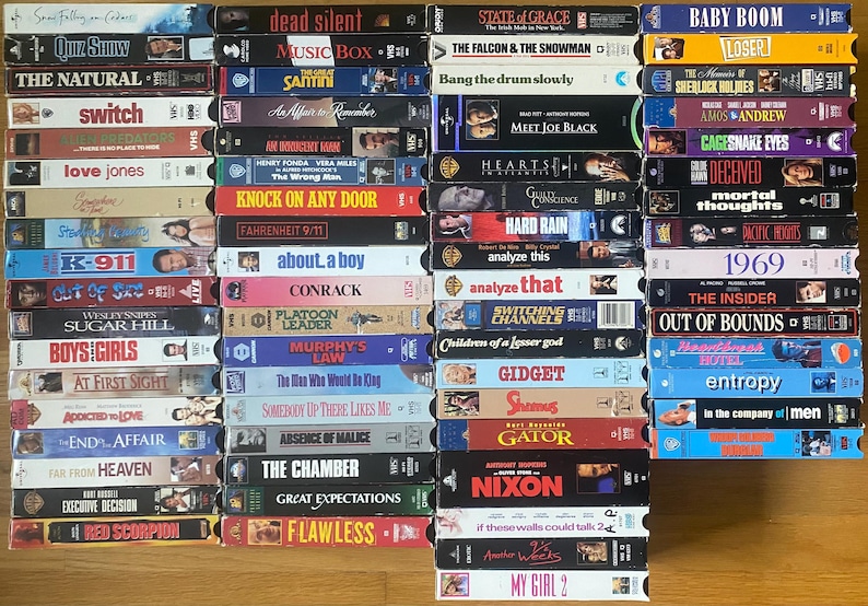 Vintage VHS VCR Video Tapes - 1980’s, 1990’s, & 2000s! - Etsy