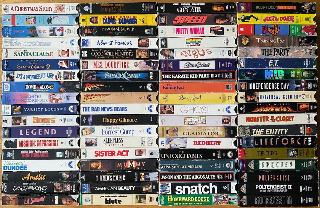 Vintage VHS VCR Video Tapes 1980s, 1990s, & 2000s - Etsy