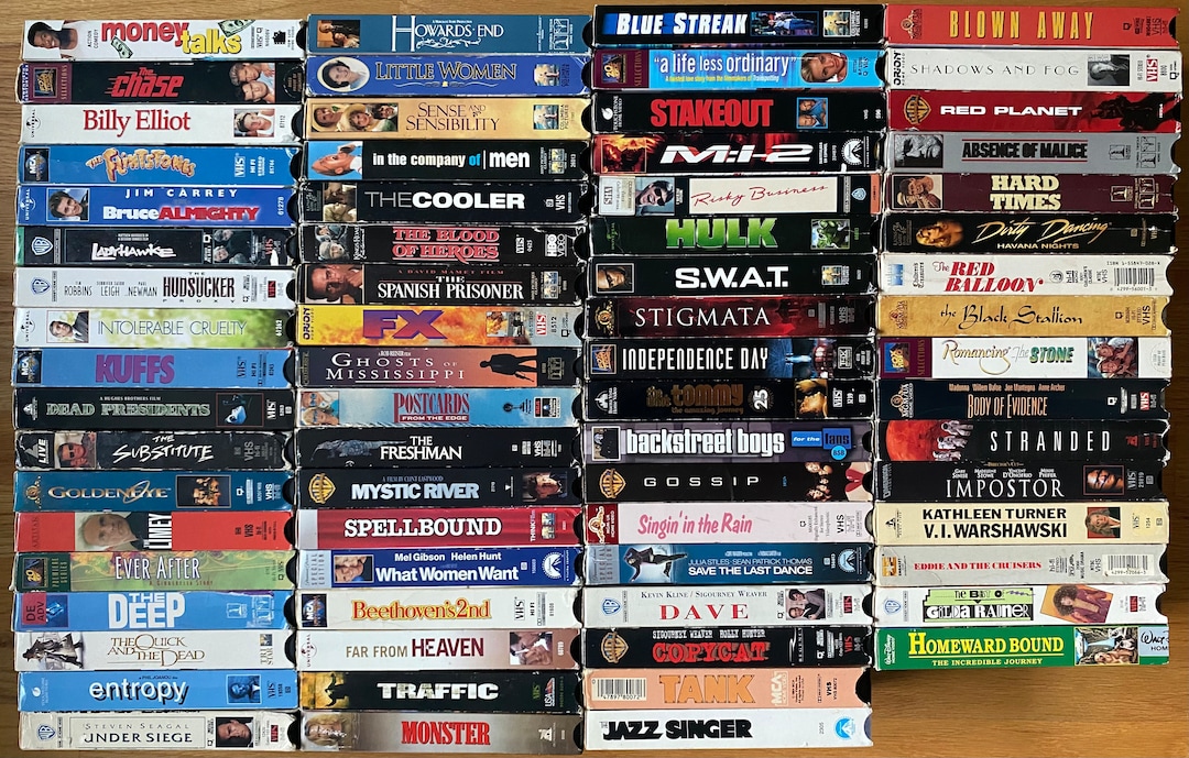Vintage VHS VCR Videocassette Tapes 1980s, 1990s, & 2000s - Etsy