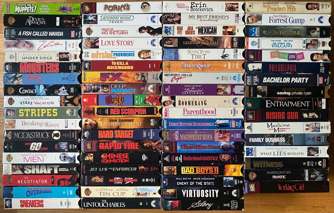 Vintage VHS VCR Video Tapes 1980s, 1990s, & 2000s - Etsy España