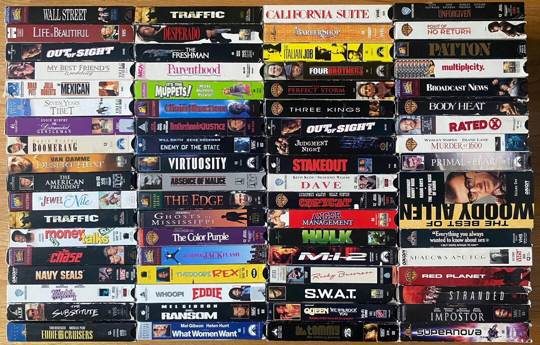 Vintage VHS VCR Video Tapes 1980s, 1990s, & 2000s - Etsy Hong Kong