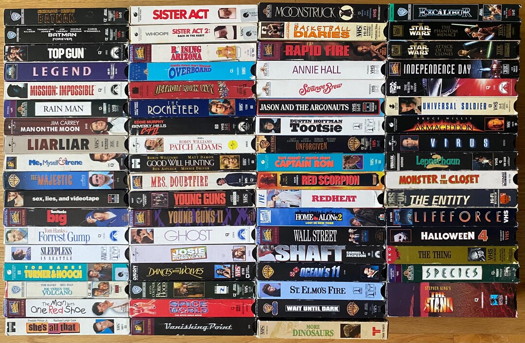 Vintage VHS VCR Video Tapes 1980s, 1990s, & 2000s - Etsy