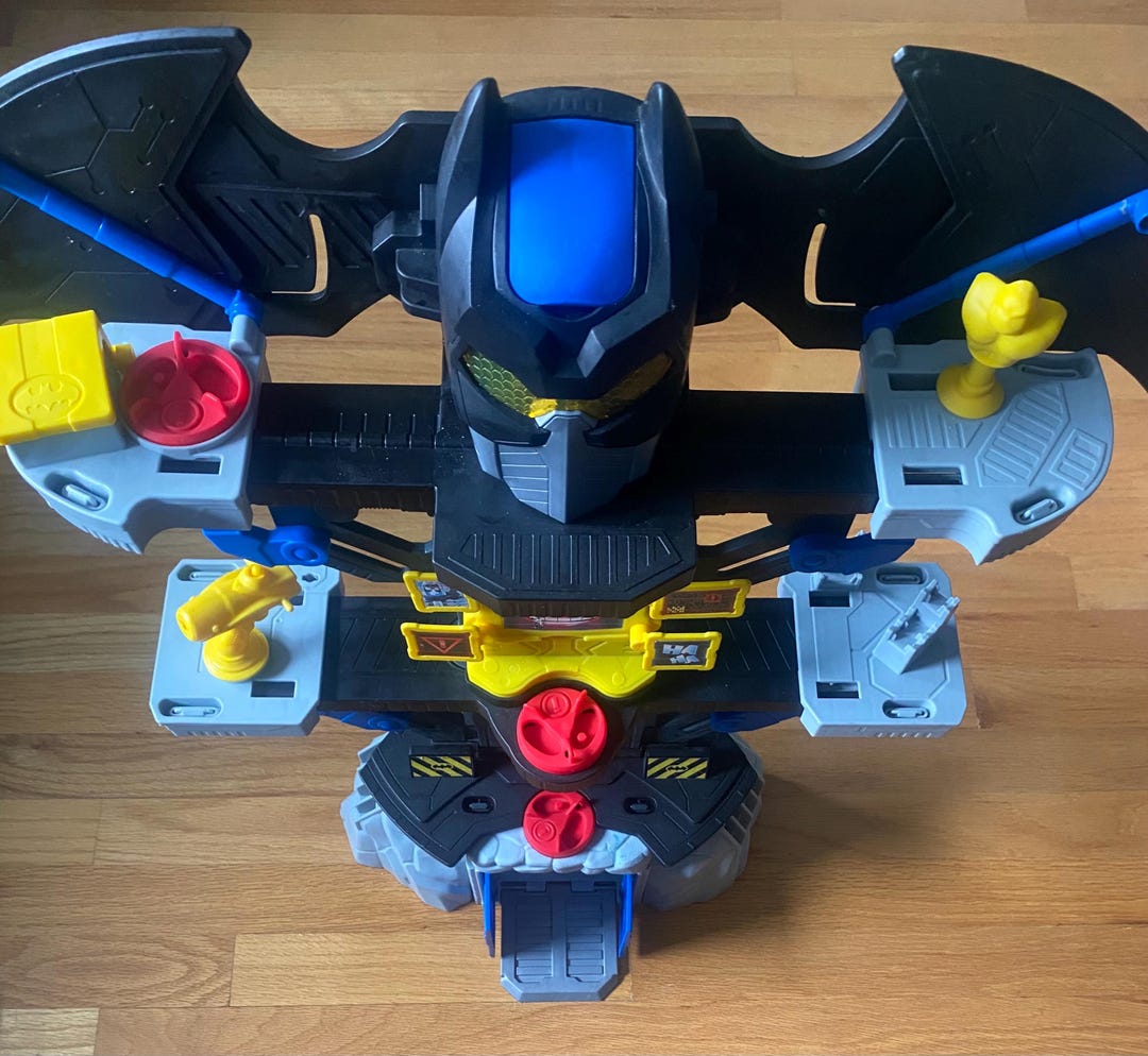 Imaginext Transforming Batman Batcave Tower 27” Playset 2014 Mattel DC ...