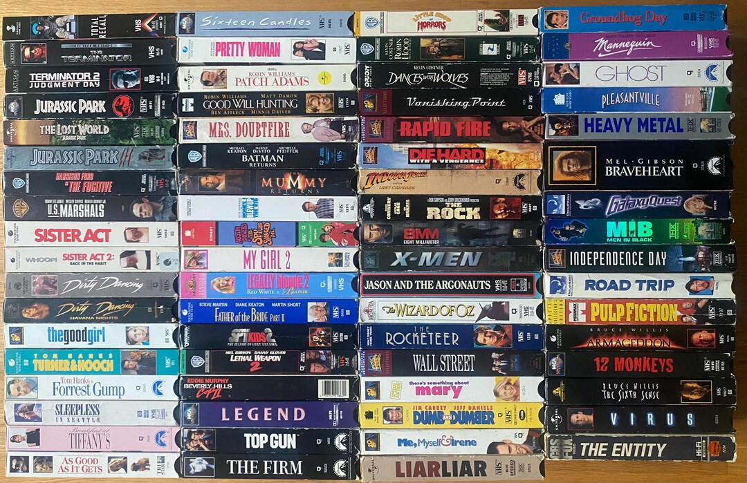 Vintage VHS VCR Video Tapes 1980s, 1990s, & 2000s - Etsy