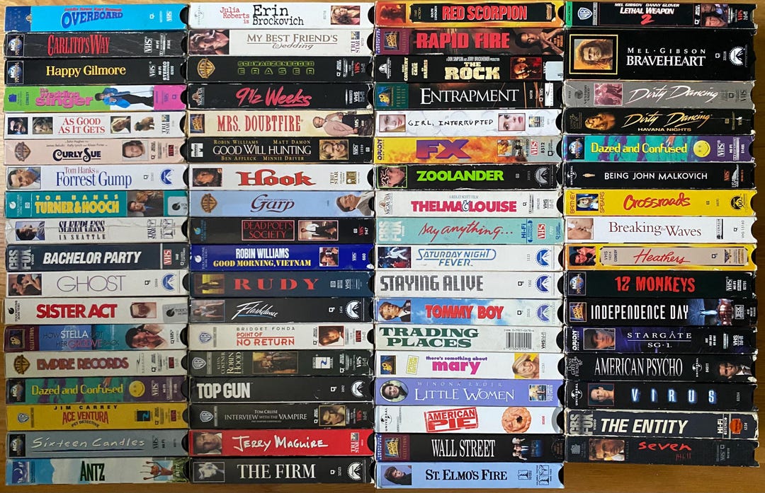 Vintage VHS VCR Video Tapes 1980s, 1990s, & 2000s - Etsy