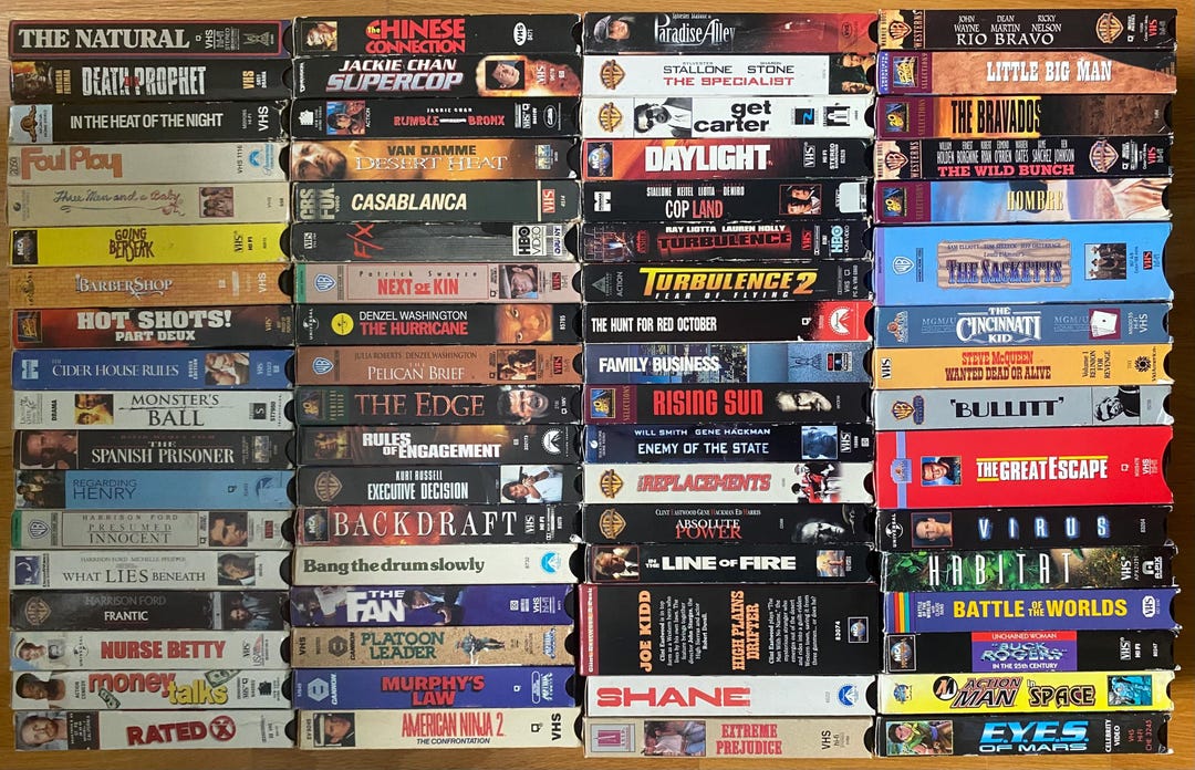 Vintage VHS VCR Video Tapes - 1980s, 1990s, & 2000s! - Etsy