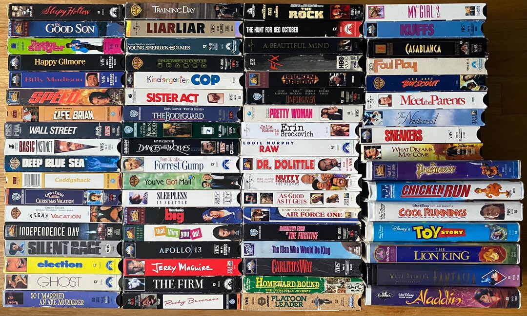 Vintage VHS VCR Video Tapes - 1980’s, 1990’s, & 2000s! - Etsy