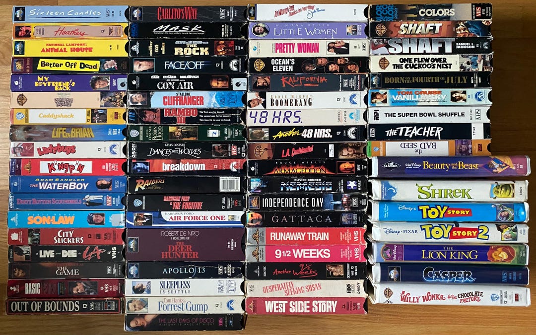 Vintage VHS VCR Video Tapes - 1980’s, 1990’s, & 2000s! - Etsy