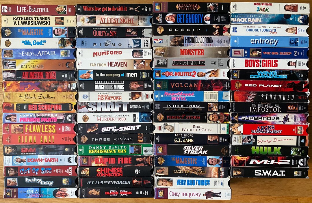 Vintage VHS VCR Video Tapes - 1980’s, 1990’s, & 2000s! - Etsy
