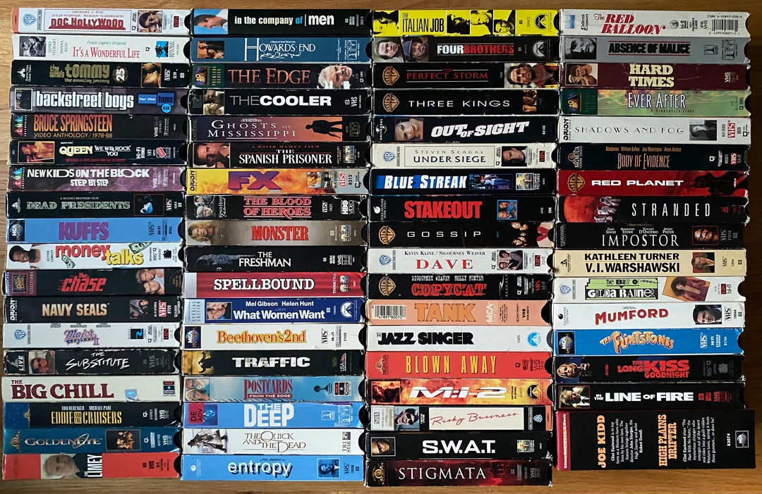 Vintage VHS VCR Video Tapes 1980s, 1990s, & 2000s - Etsy UK