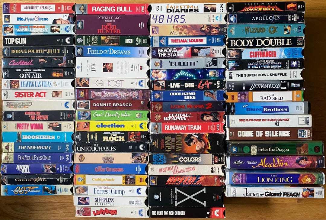 Vintage VHS VCR Video Tapes - 1980’s, 1990’s, & 2000s! - Etsy