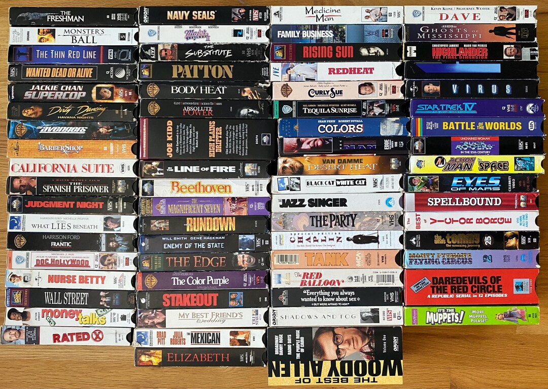 Vintage VHS VCR Video Tapes - 1980s, 1990s, & 2000s! - Etsy
