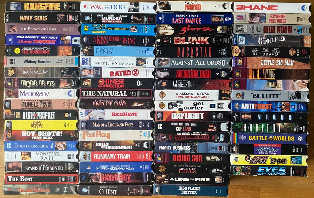 Vintage VHS VCR Video Tapes - 1980s, 1990s, & 2000s! - Etsy