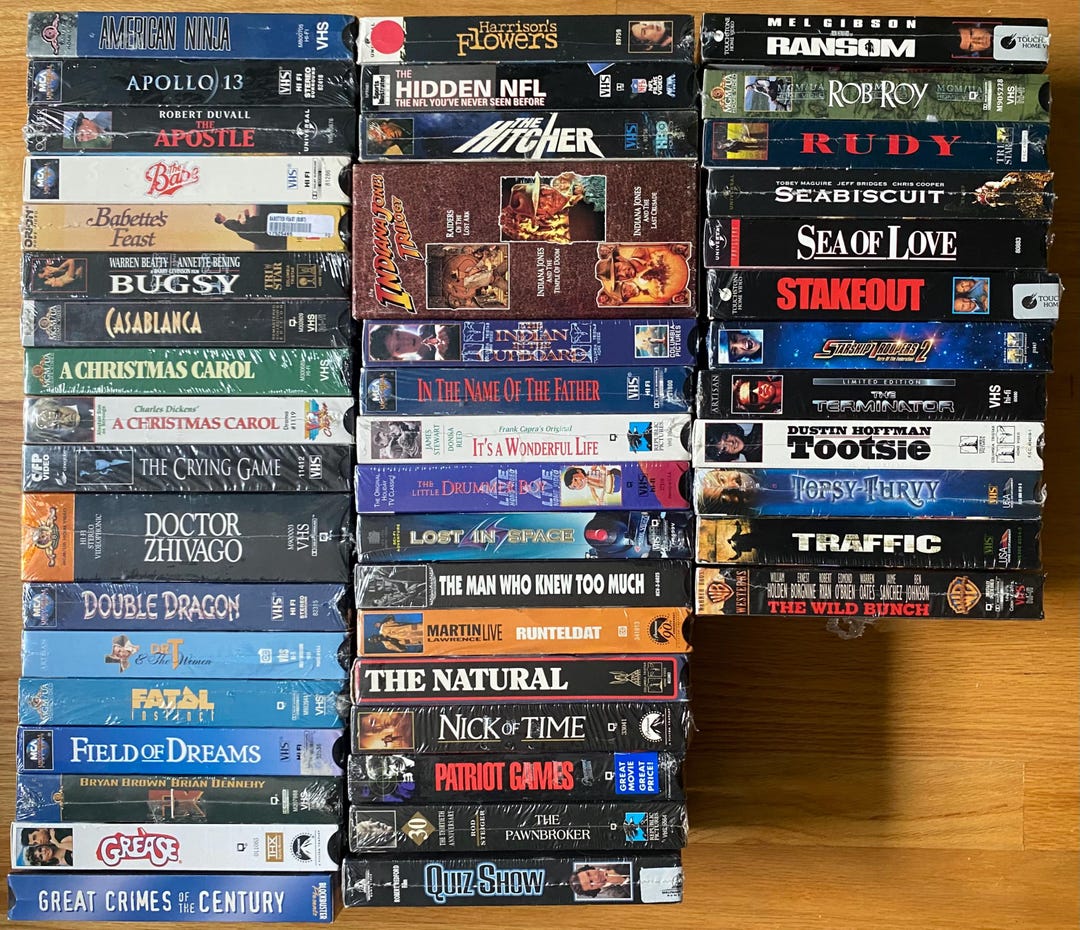 Vintage SEALED VHS VCR Video Tapes 1980s, 1990s, 2000s - Etsy