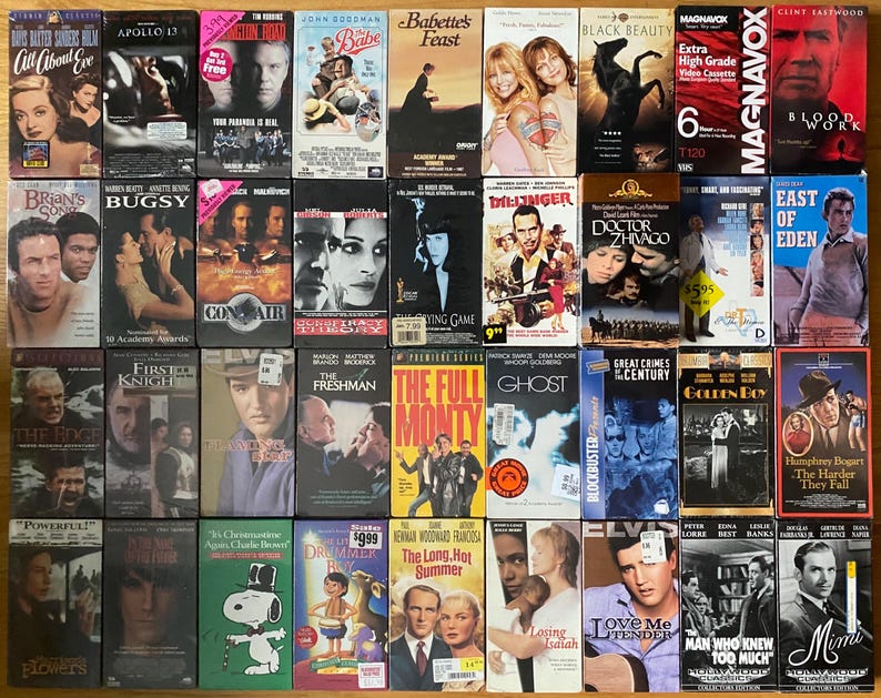 Vintage SEALED VHS VCR Video Tapes! 1980’s, 1990’s, 2000’s - Etsy