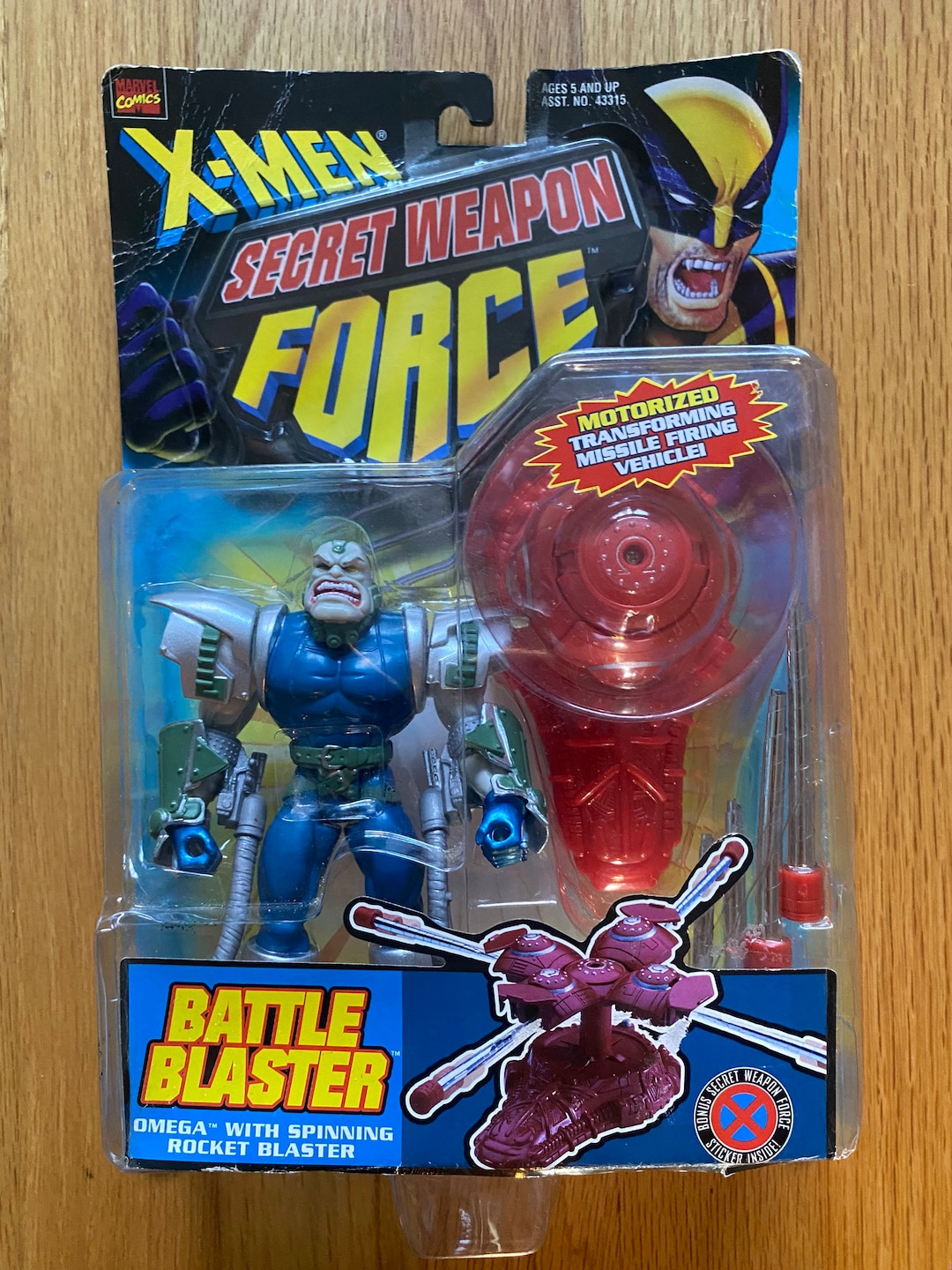 X-MEN Secret Weapon Force Battle Blaster OMEGA With Spinning Rocket ...