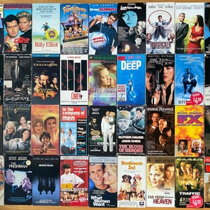 Vintage VHS VCR Videocassette Tapes 1980s, 1990s, & 2000s - Etsy