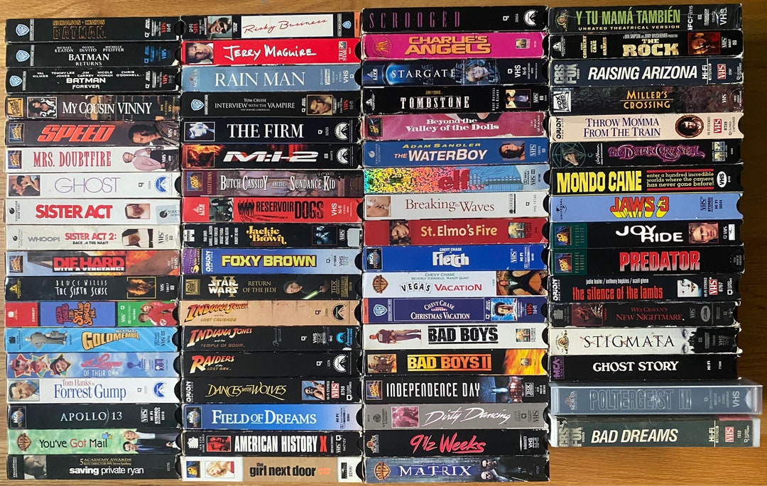 Vintage VHS VCR Video Tapes 1980s, 1990s, & 2000s - Etsy Australia